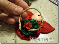 ARTEMELZA - Arte e Artesanato: Fuxico – anjinho para enfeitar árvore ...